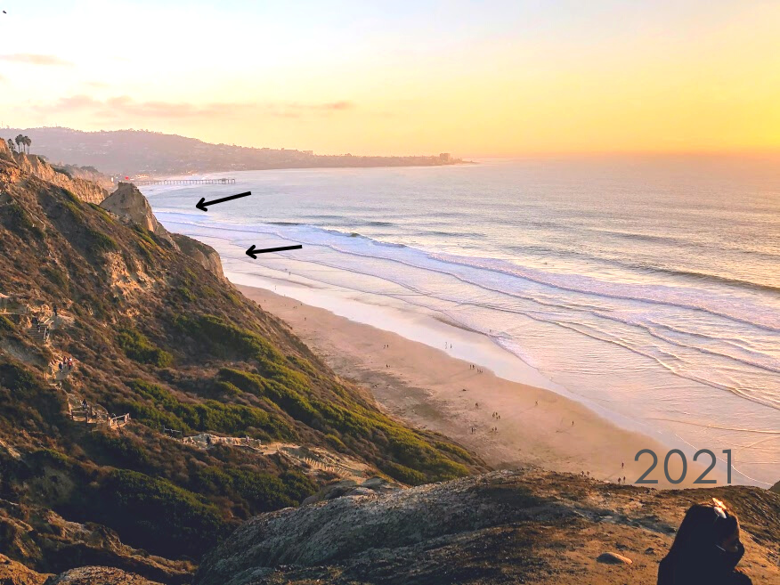 Black's Beach Cliff Collapse- I Was There! – San Diego Beach Secrets